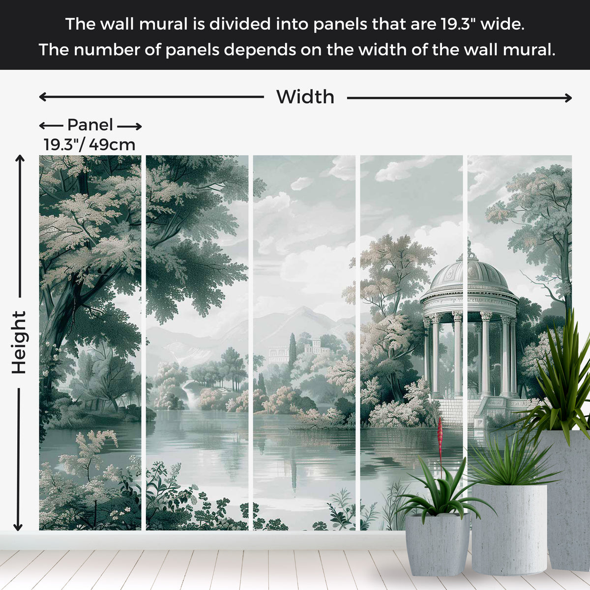 Peel & Stick Landscape Wall Mural - Dreamscape at The Lake ...
