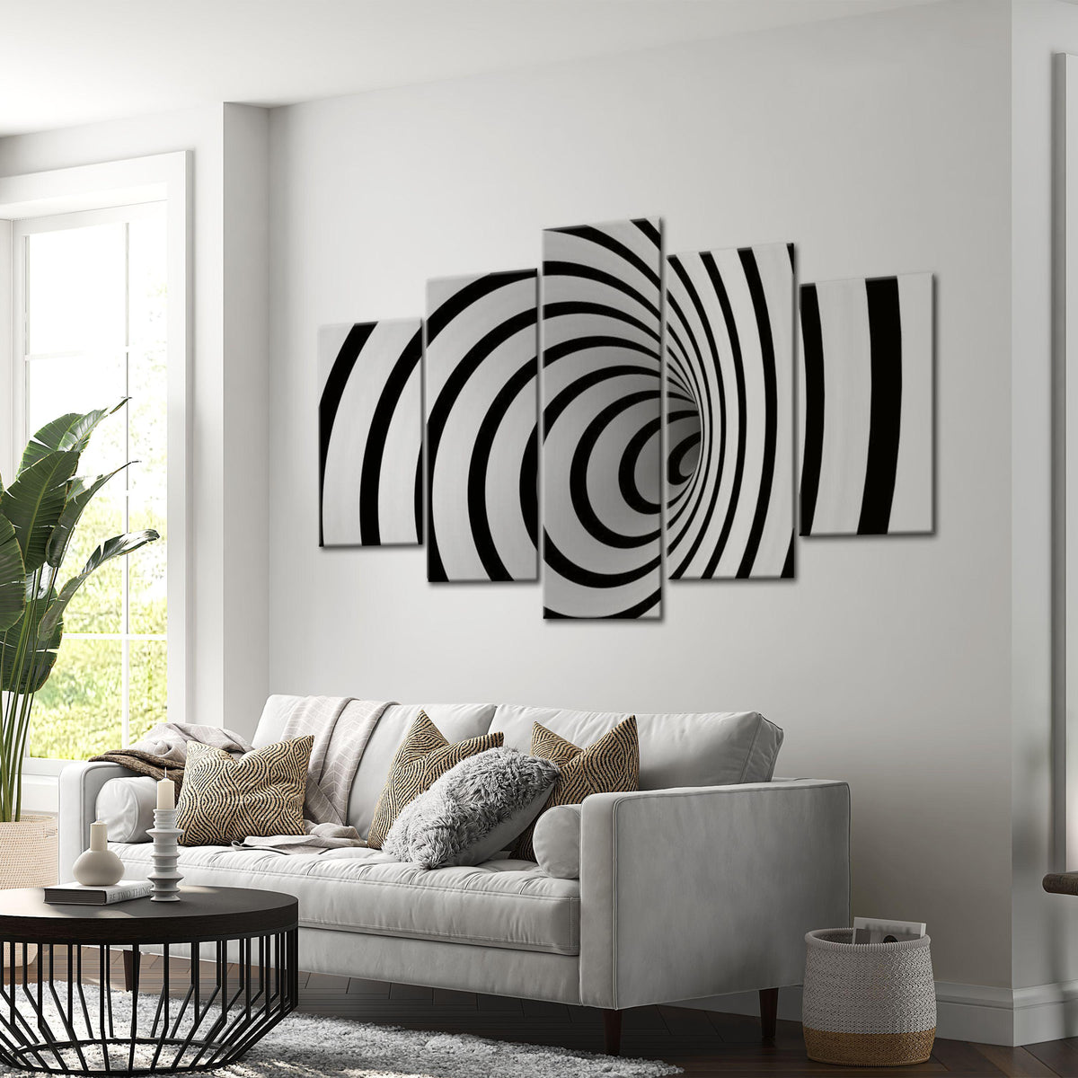 Abstract Stretched Canvas Wall Art – Tiptophomedecor