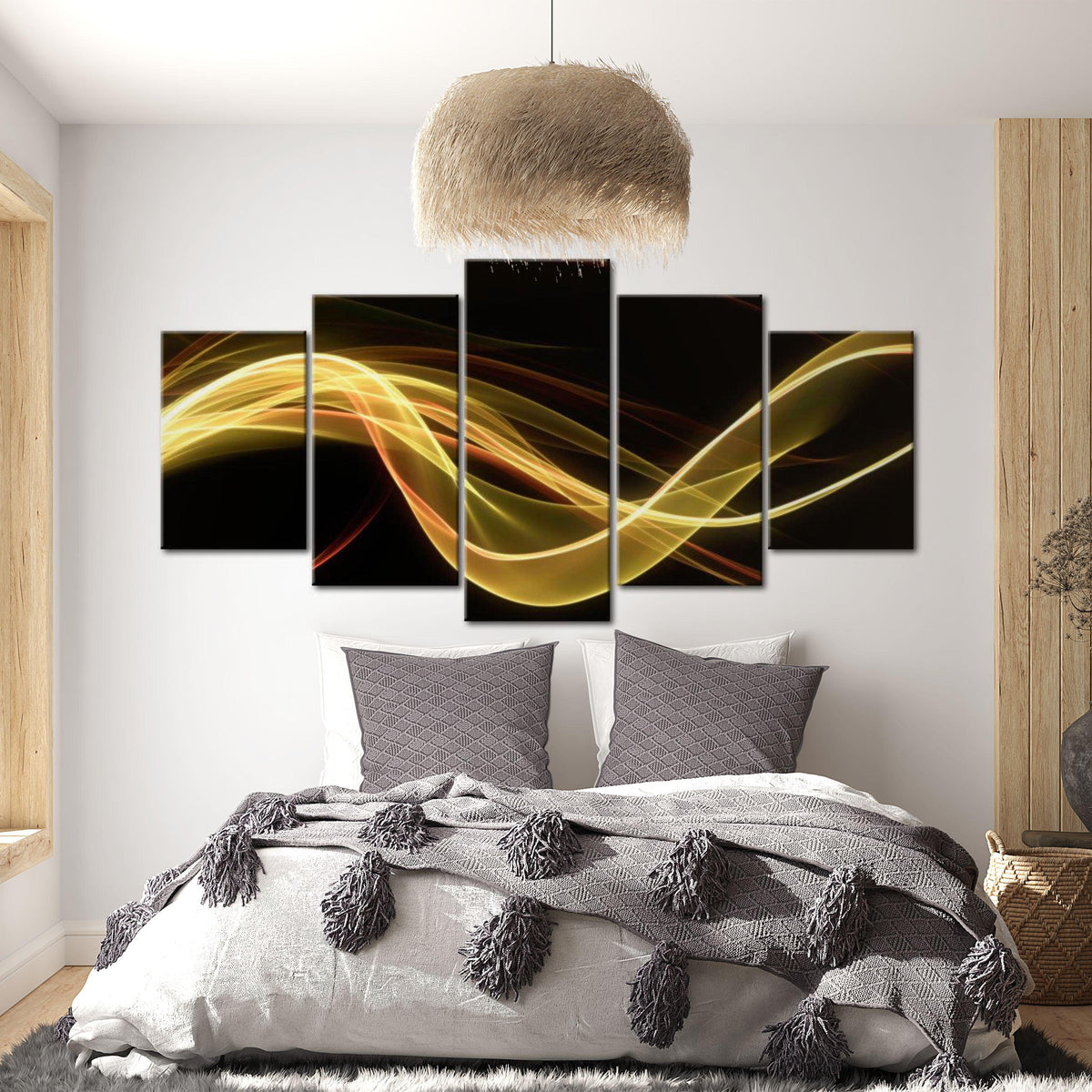 Abstract Stretched Canvas Wall Art – Tiptophomedecor