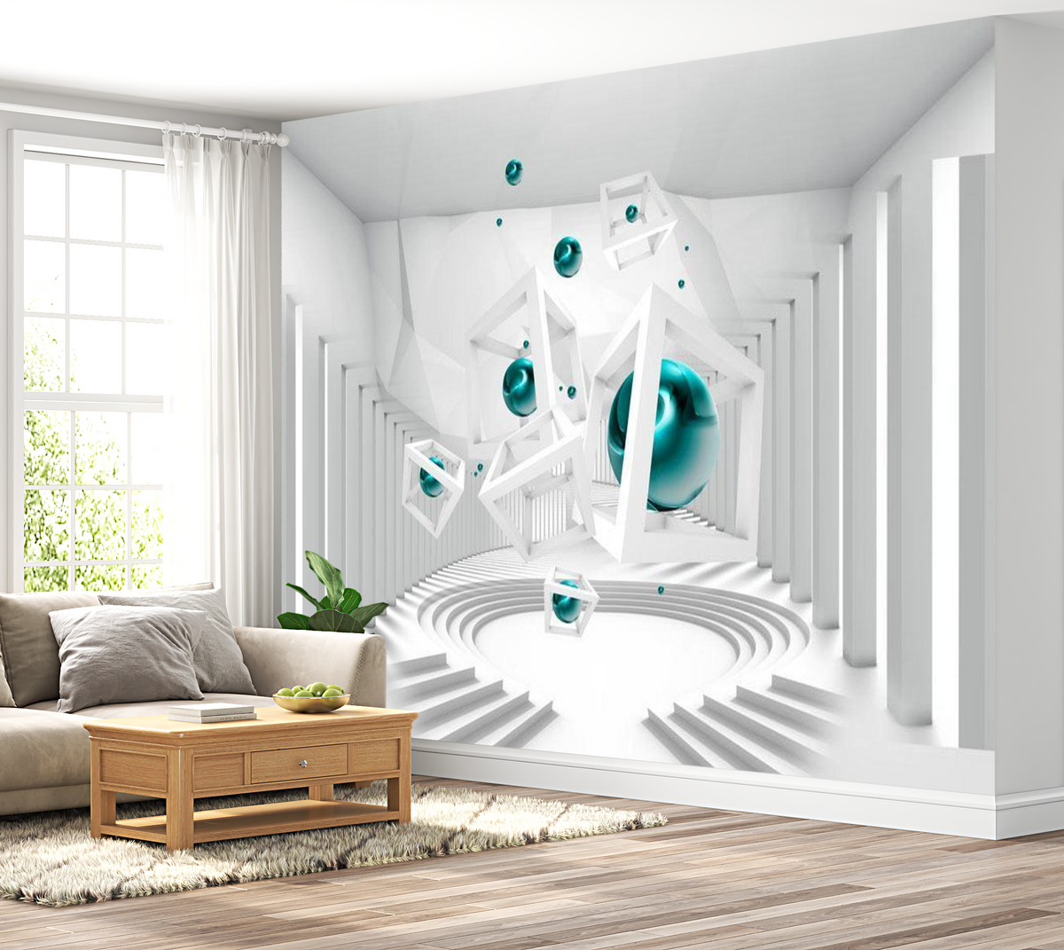 3D Illusion Wallpaper Wall Mural - Invisible Boundaries – Tiptophomedecor