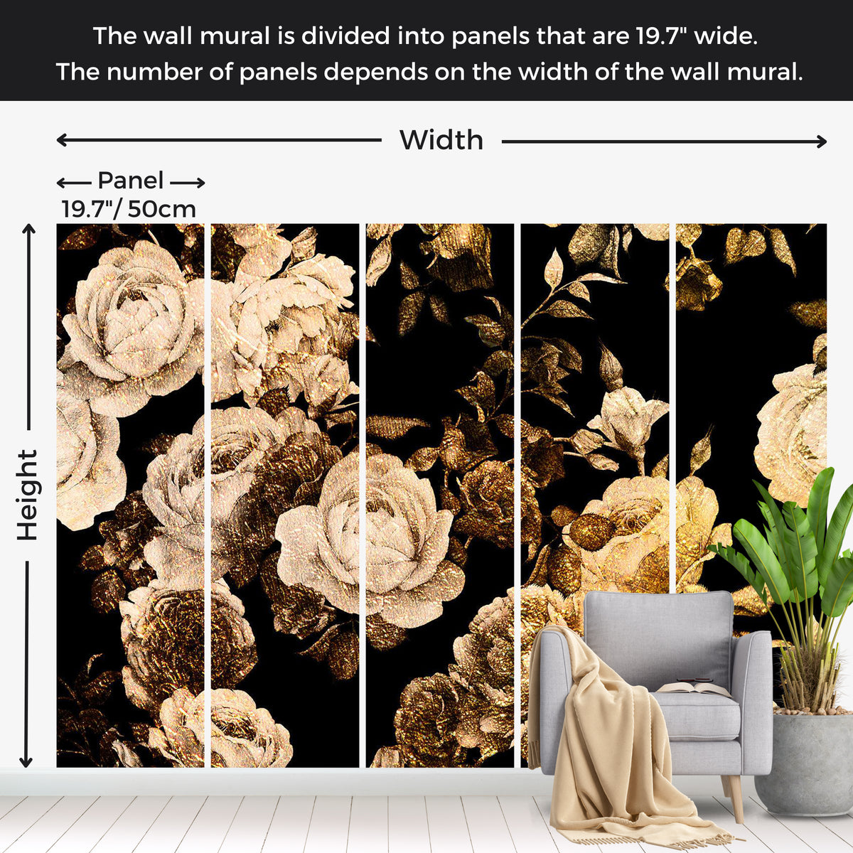 Floral Wallpaper Wall Mural - Smell of The Garden – Tiptophomedecor