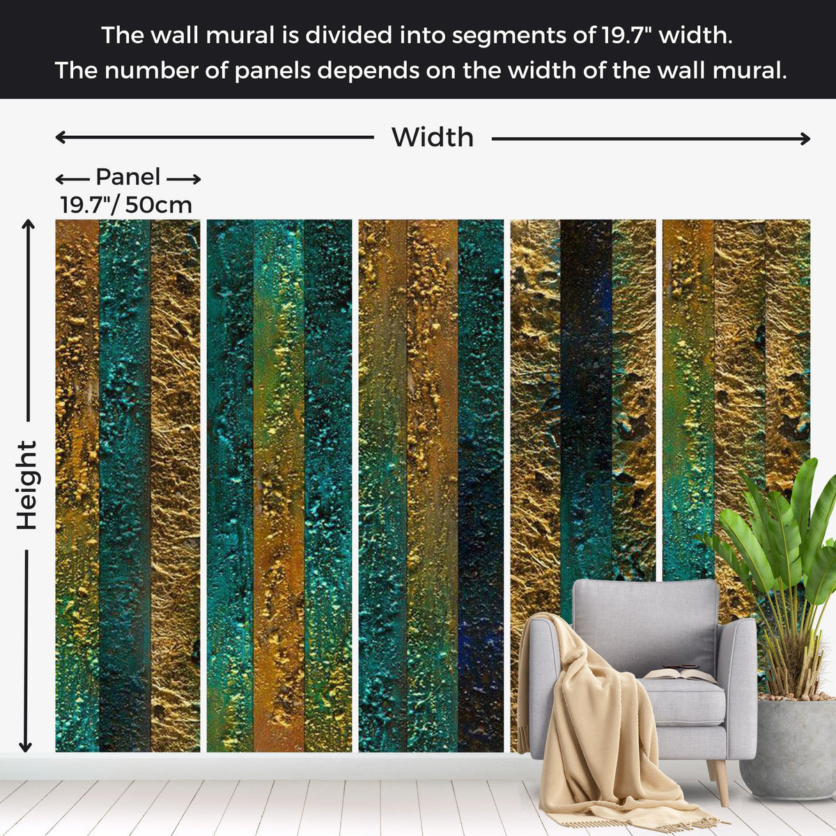 Abstract Wallpaper Wall Mural - Treasures Of Atlantis – Tiptophomedecor