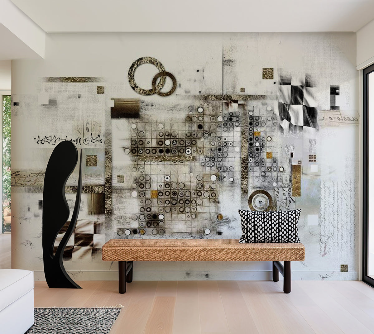 Abstract Wallpaper Wall Mural - Artistic Riddle – Tiptophomedecor