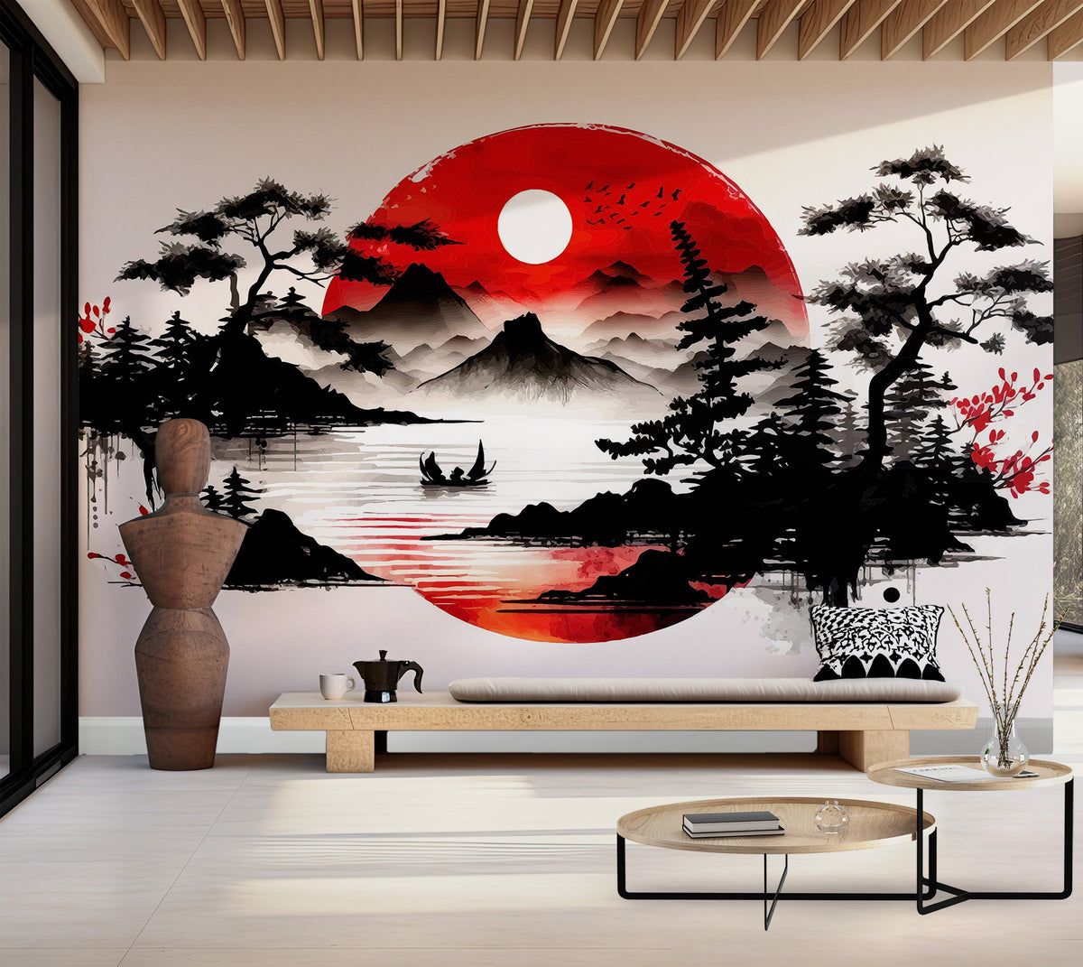 Japanese Art Wallpaper Japanese Art Wall Mural Chinoiserie Wallpaper