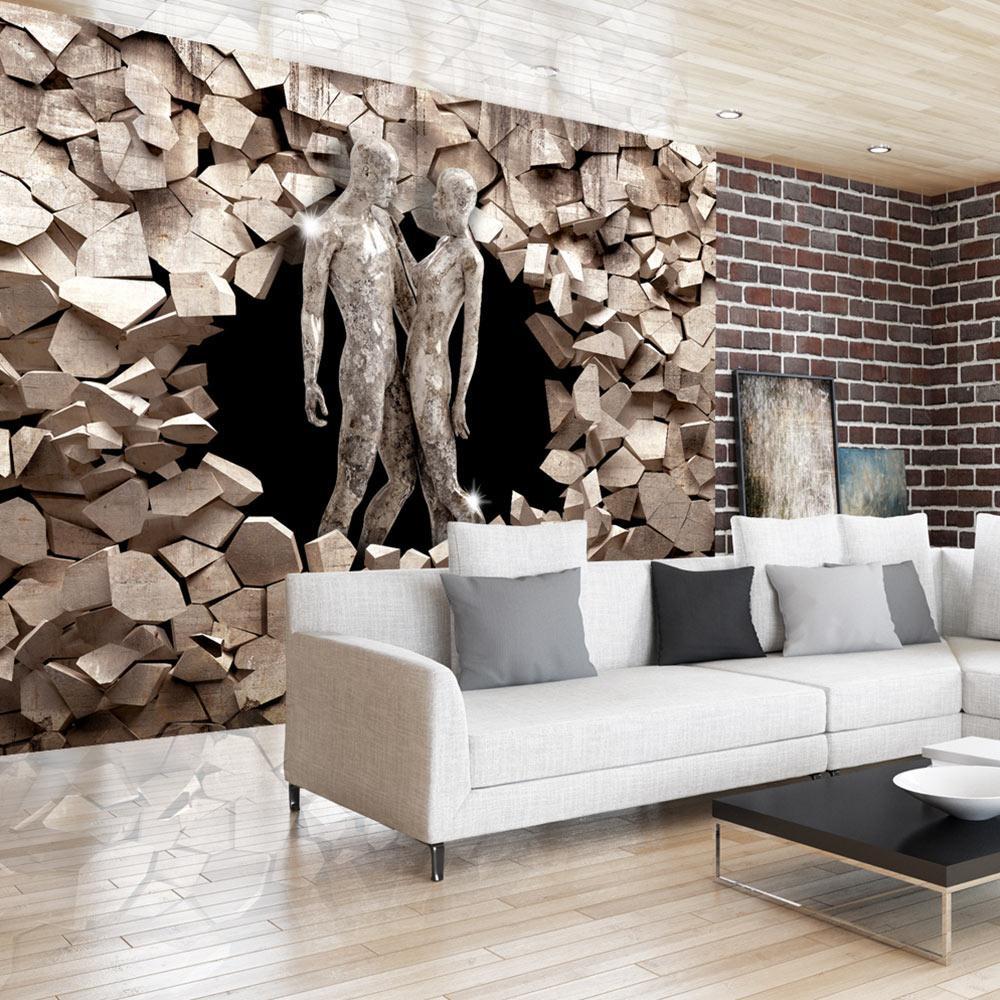 3D Illusion Wallpaper Wall Mural - Skyward Corridor – Tiptophomedecor