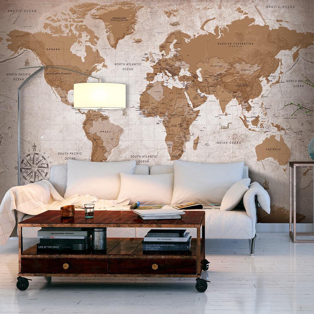 Peel & Stick Wall Murals / World Maps – Tiptophomedecor