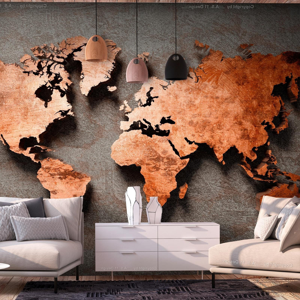 Peel & Stick Wall Murals / World Maps – Tiptophomedecor
